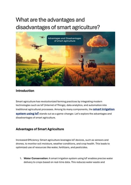 Smart farming ppt. | PPTX | Agriculture | Industries