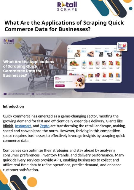 MIS Group 1 Presentation on Blinkit .pptx | Logistics | Business