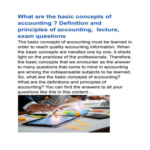 Fundamentals of Accounting Week 1 Freshmen lesson | PPTX