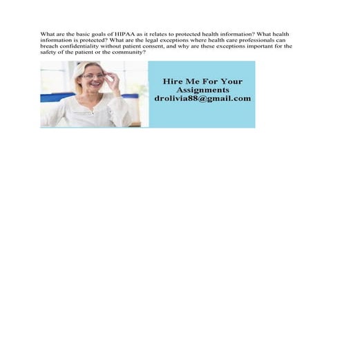 What are the basic goals of HIPAA as it relates to protected health in.pdf