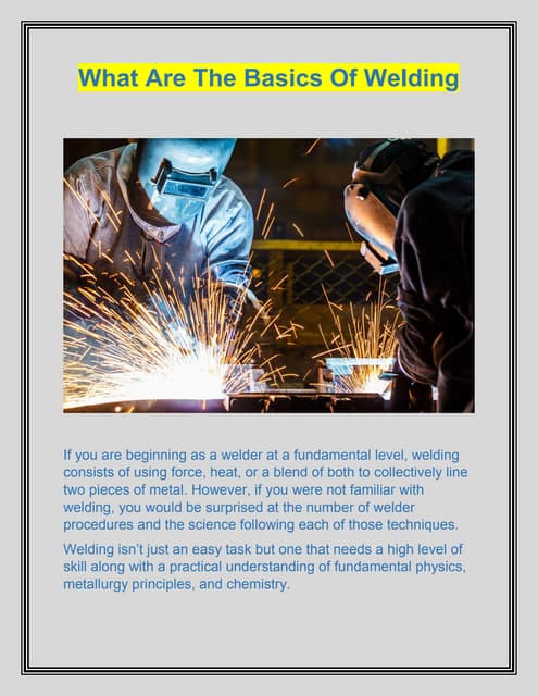 RSI Welding Distance Presentation | PPTX