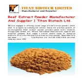 What Are The Beef Extract Powder?