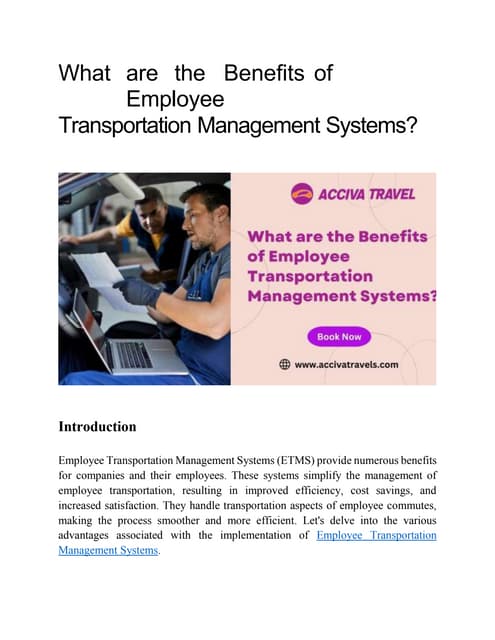 How does a transportation management system work | PDF