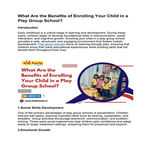 What Are the Benefits of Enrolling Your Child in a Play Group School.docx