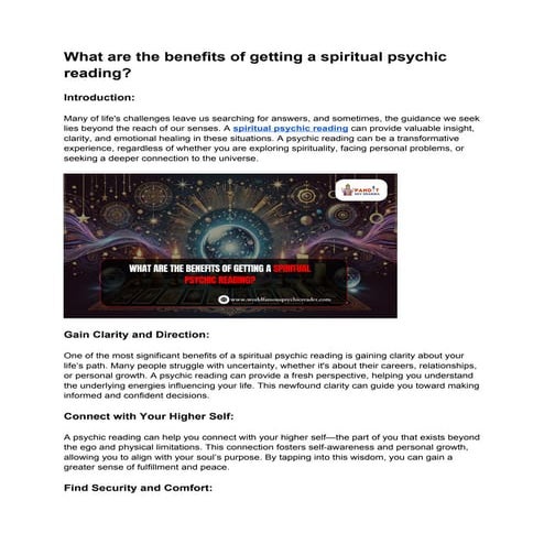 What are the benefits of getting a spiritual psychic reading_.docx