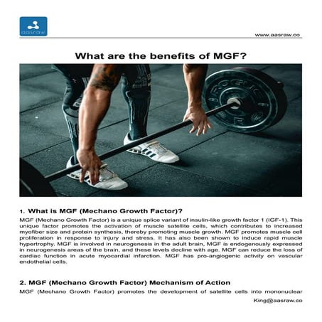 What are the benefits of MGF peptide.pdf