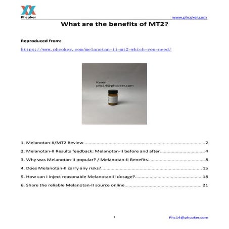 What are the benefits of mt2 | PDF