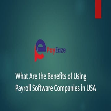 How Are Payroll Software Companies in USA Simplifying Payroll for Small ...