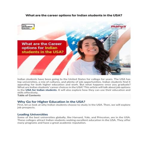What are the career options for Indian students in the USA.pdf