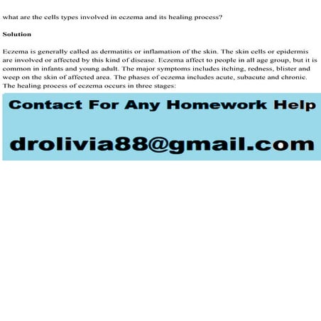 what are the cells types involved in eczema and its healing process.pdf