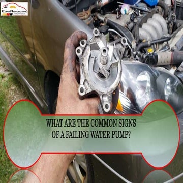 What are the Common Signs of Failing Water Pump | PPTX | Chemistry ...