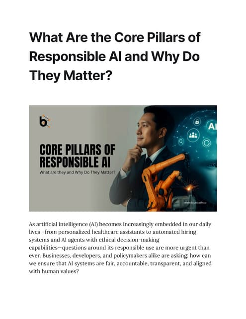 AI Governance – The Responsible Use of AI | PDF | Technology Industry ...