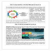 What are the core services of facility management services | PDF