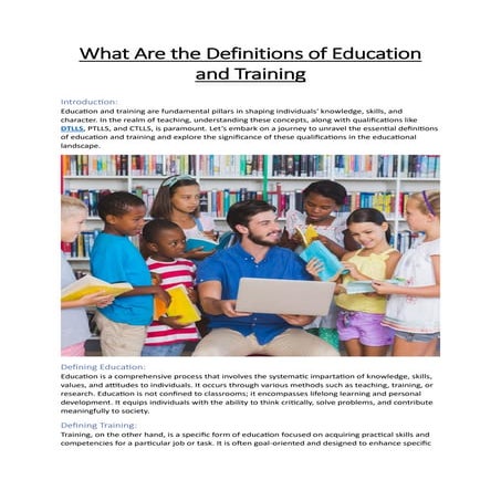 What Are the Definitions of Education and Training.pdf