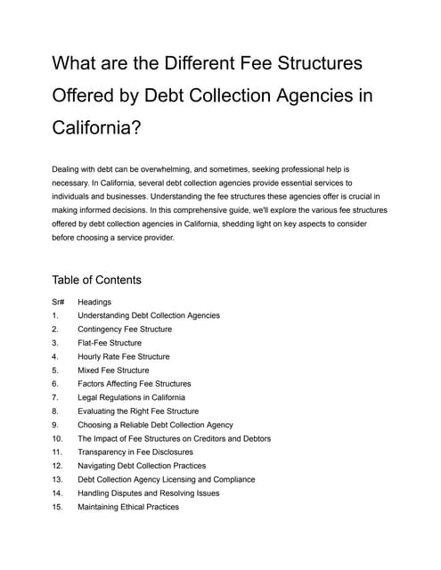 Essential Skills for Being an Effective Debt Collector in California ...