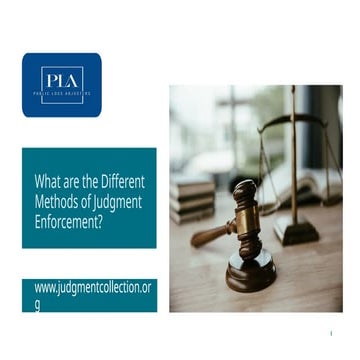What are the Different Methods of Judgment Enforcement | PPT
