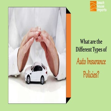 What are the Different Types of Auto Insurance Policies | PPT