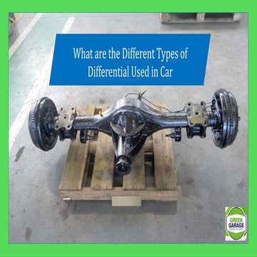 What are the Different Types of Differential Used in Car | PPT