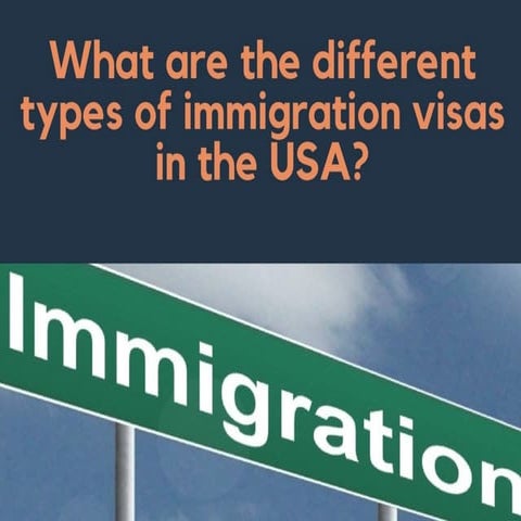 What are the different types of immigration visas in the usa? | PPT