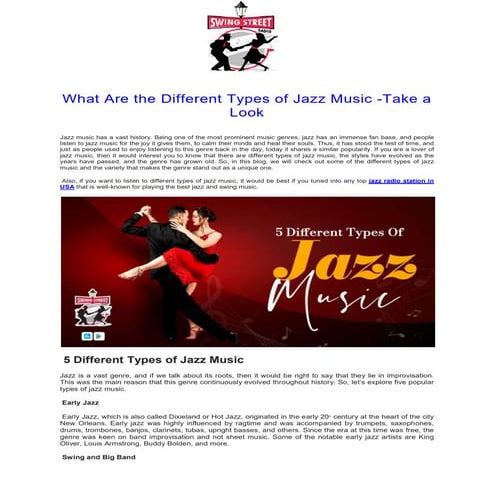 What Are the Different Types of Jazz Music -Take a Look.pdf