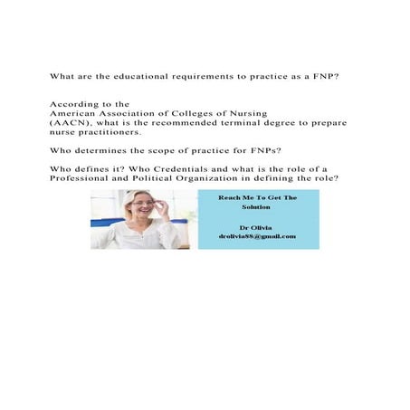 What are the educational requirements to practice as a FNP | PDF