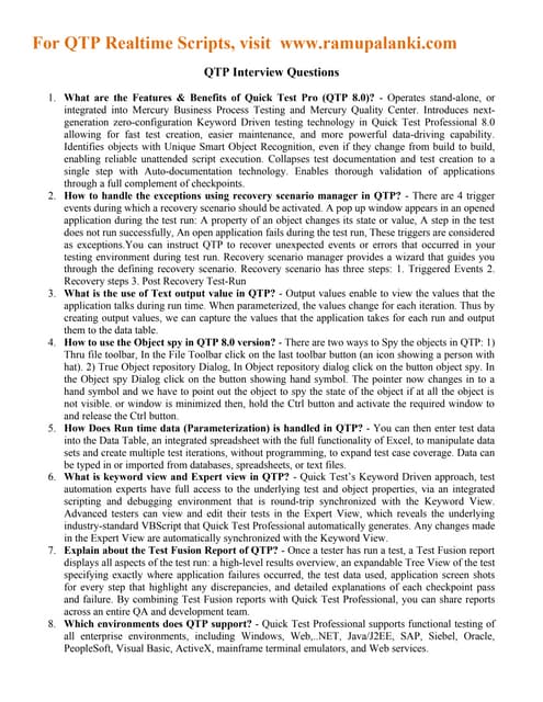 Interview Questions.docx | Computing | Technology & Computing