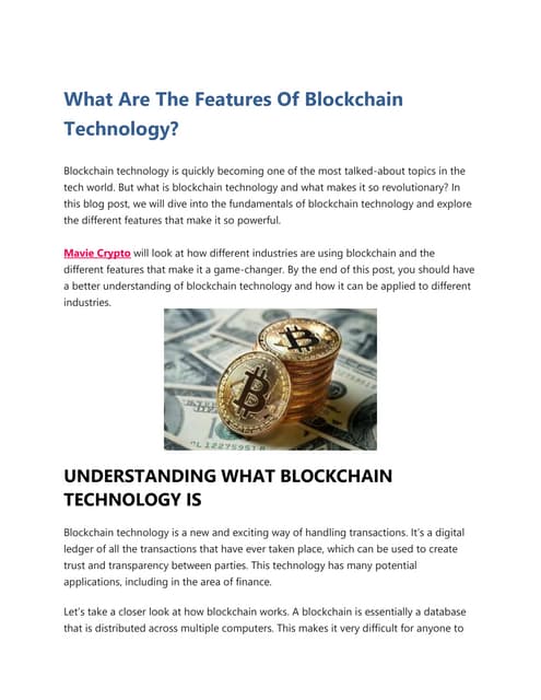 Blockchain technology ppt | PPT