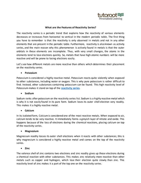 Lesson 3 - Reactivity of Metals Science 8.pptx