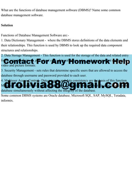 Introduction To Dbms For The Semester Exam Pptx Databases Computer Software And Applications