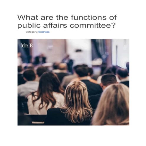 What are the functions of public affairs committee.pdf