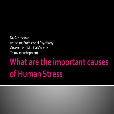 Human Stress | PPTX