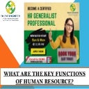 What are the key functions of human resource? | PDF
