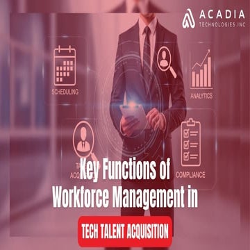 What are the Key Functions of Workforce Management in Tech Talent ...