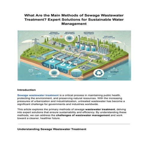 What Are The Uses of Wastewater Treatment And.pdf