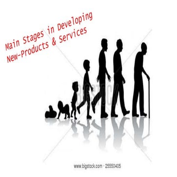 What are the main stages in developing new products and services.pptx ...