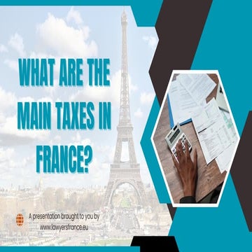 What are the Main Taxes to Pay in France? | PDF | Government Support ...
