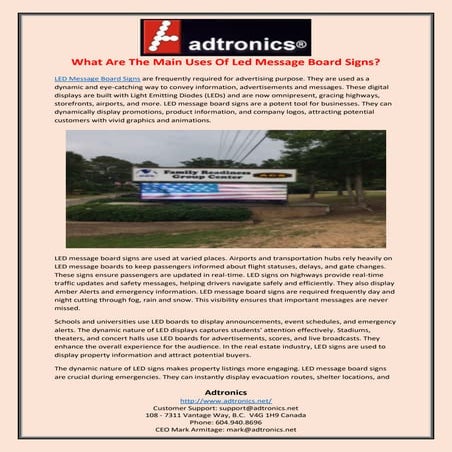 What Are The Main Uses Of Led Message Board Signs.pdf
