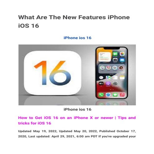 What Are The New Features iPhone iOS 16.pdf