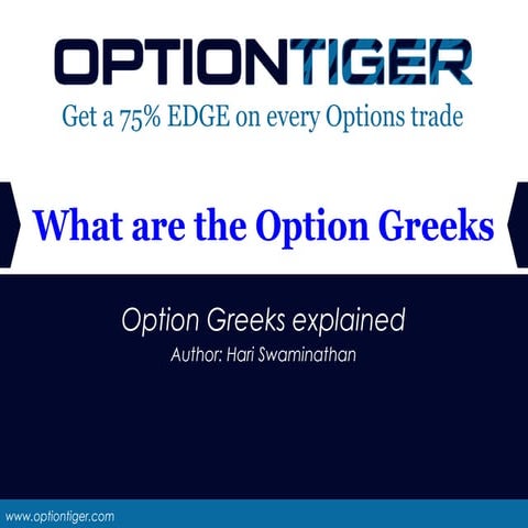 What are the option greeks | PPT