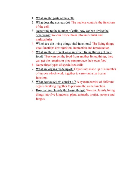 Cells songs-and-lyrics | PDF | Biological Sciences | Science