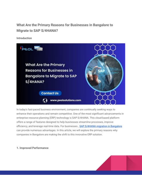 SAP S4 HANA IMPLEMENTATION GUIDE - ASPIRE TECHSOFT ACADEMY | PDF