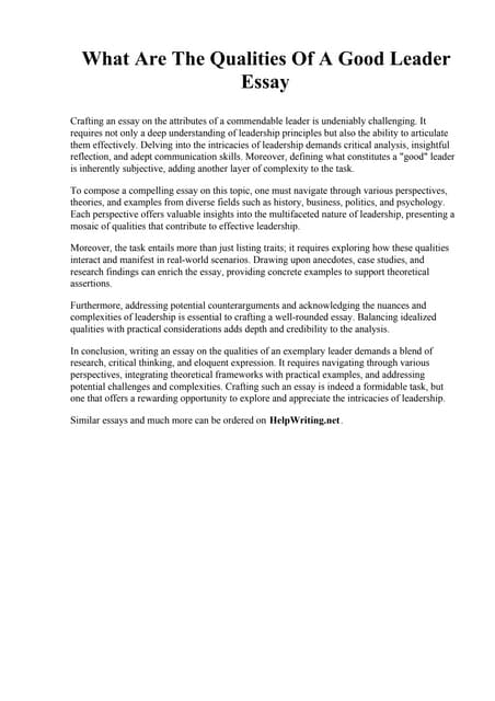 Essay On Leaders.pdf