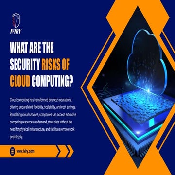 What Are the Security Risks of Cloud Computing.pptx