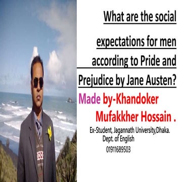 What are the social expectations for men according to pride and ...