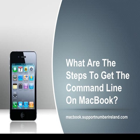 What are the steps to get the command line on mac book | PPT