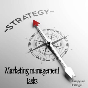 What are the tasks necessary for successful marketing management | PPTX