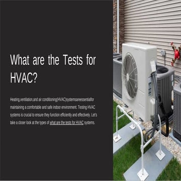 what are the test for hvac.pdf