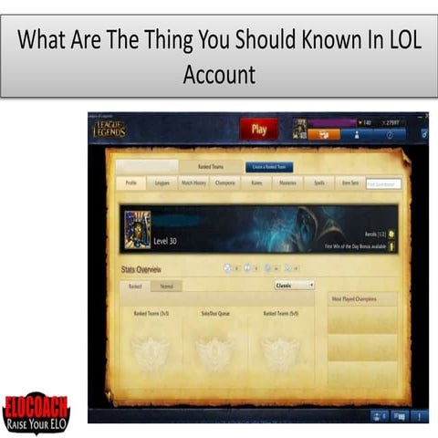 7 top tips for lol account | PDF