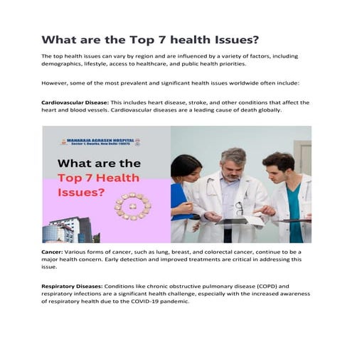 What are the Top 7 health Issues? | PDF
