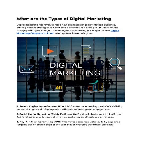 What are the Types of Digital Marketing. | PDF